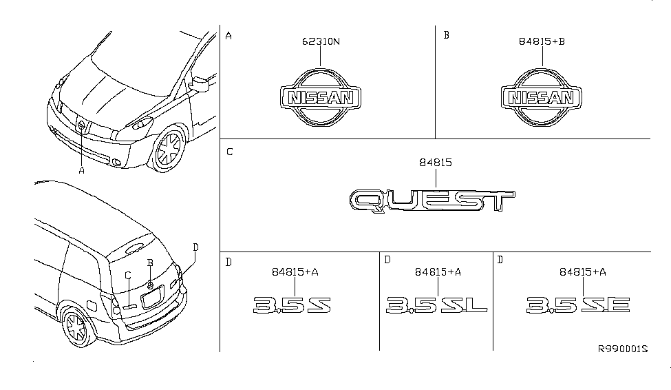 80870-9UA0A - Genuine Nissan Parts