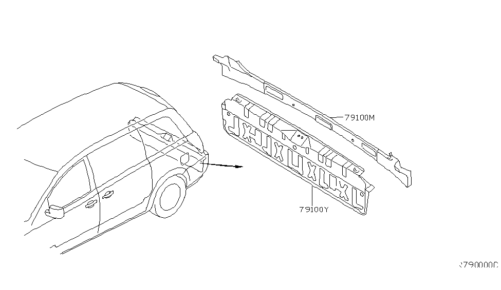 90816-1V81B - Genuine Nissan Parts