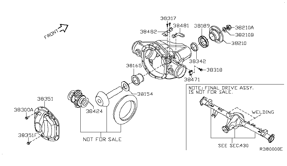 62222-JF01B - Genuine Nissan Parts