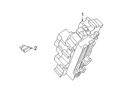 24317-6LA2A Genuine Nissan #243176LA2A Bracket-Fuse Block