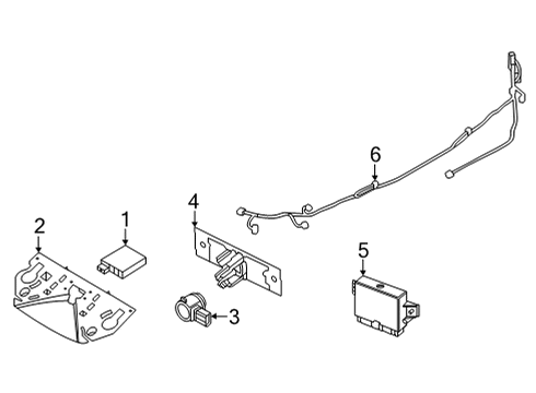 28438-3425R Genuine Nissan #284383425R SENSOR ASSY-DISTANCE