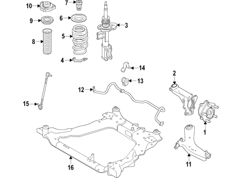 54501-4CA1A Genuine Nissan #545014CA1A LINK COMPL-TRANSVERSE,LH