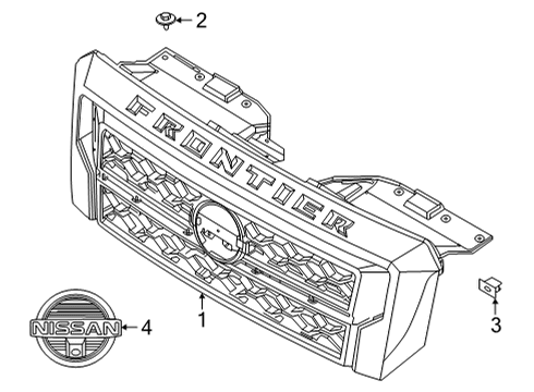 284F1-6KG0A Genuine Nissan #284F16KG0A Camera Assy-Front View