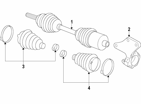 Axle Shafts & Joints, Drive Axles - 2020 Nissan Pathfinder