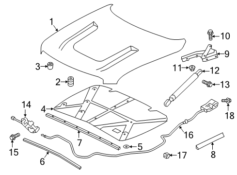 65100-9FV0A Genuine Nissan #651009FV0A Hood Assembly