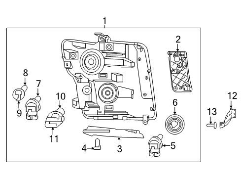 Headlamp Components - 2021 Nissan Titan Regular