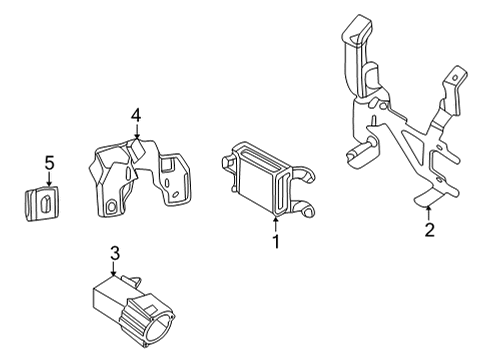 24033-6LW0B Genuine Nissan #240336LW0B Harness-Sub,Front Bumper