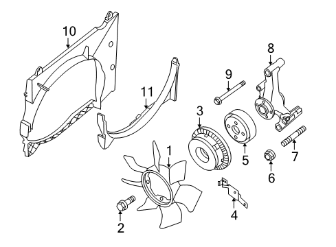 Cooling System, Radiator, Water Pump, Cooling Fan - 2021 Nissan Armada