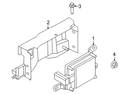 28438-5XA2B Genuine Nissan #284385XA2B SENSOR ASSY DISTANCE