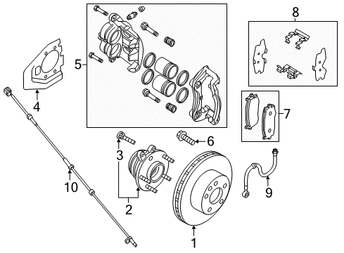 Brake Components, Brakes - 2020 Nissan Pathfinder