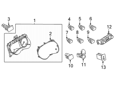 Switches - 2021 Nissan Versa