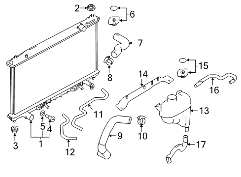 21710-5CF0A Genuine Nissan #217105CF0A TANK ASSY-RESERVE