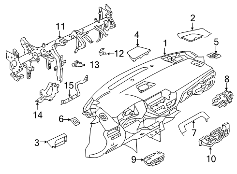 Cluster & Switches, Instrument Panel - 2020 Nissan Altima