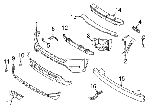 62026-9BU0B Genuine Nissan #620269BU0B Fascia-Front Bumper,Lower