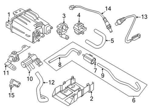 22693-6LB0A Genuine Nissan #226936LB0A Sensor Assy Air Fuel Ratio