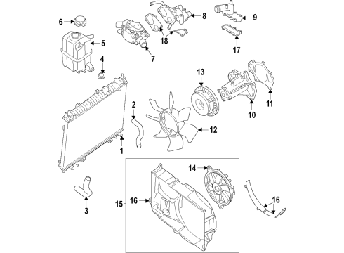 21082-5X23A Genuine Nissan #210825X23A Coupling-Fan