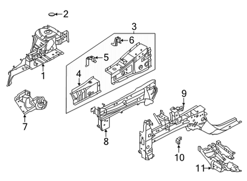 Structural Components & Rails - 2021 Nissan Rogue