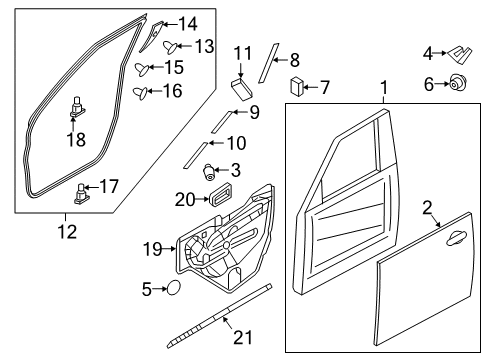 Door & Components - 2021 Nissan Armada