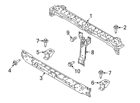 Radiator Support - 2021 Nissan Titan Regular