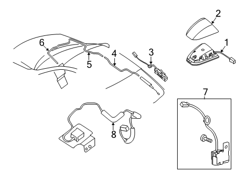 Antenna & Radio - 2020 Nissan Maxima