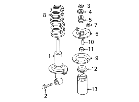 Struts & Components - Front - 2021 Nissan Frontier