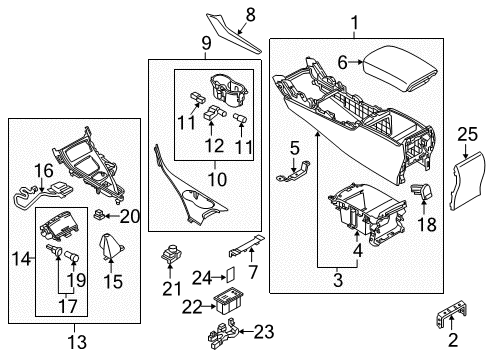 26435-5CA1B Genuine Nissan #264355CA1B LED UNIT