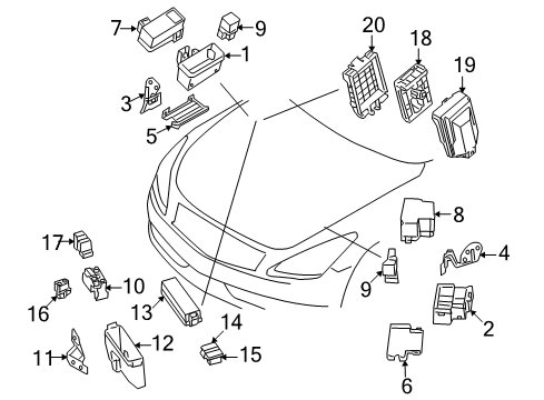 284B7-JK06A Genuine Nissan #284B7JK06A Controller Unit USM