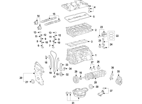 Engine Parts & Mounts, Timing, Lubrication System - 2021 Nissan Altima