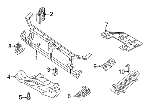 Radiator Support, Splash Shields - 2022 Nissan Frontier