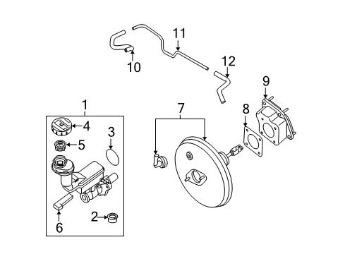 D6010-JG80B Genuine Nissan #D6010JG80B CYLINDER ASSY-BRAKE MASTER
