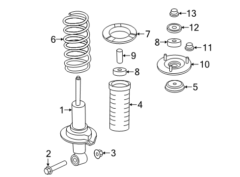 Struts & Components - Front - 2022 Nissan Armada
