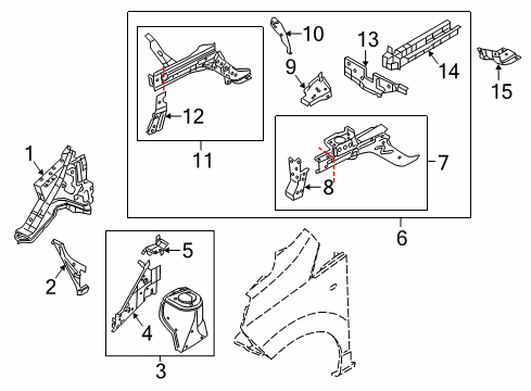 Structural Components & Rails - 2020 Nissan NV 200
