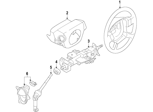 Steering Column & Wheel, Steering Gear & Linkage - 2020 Nissan Pathfinder