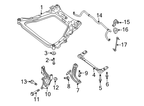 54500-ET00C Genuine Nissan #54500ET00C Link COMPL-Transverse,RH