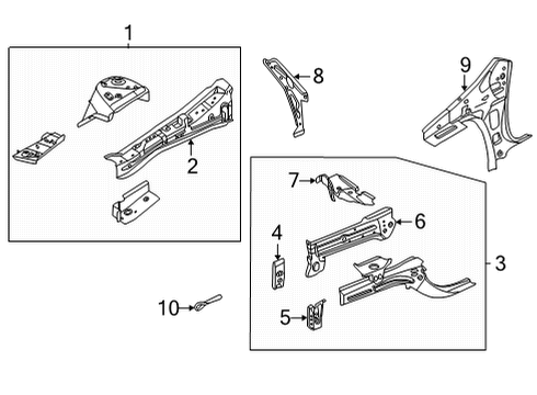 F4181-6LBMA Genuine Nissan #F41816LBMA Reinforcement-Hoodledge,LH