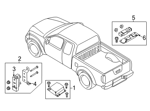 Air Bag Components - 2020 Nissan Frontier