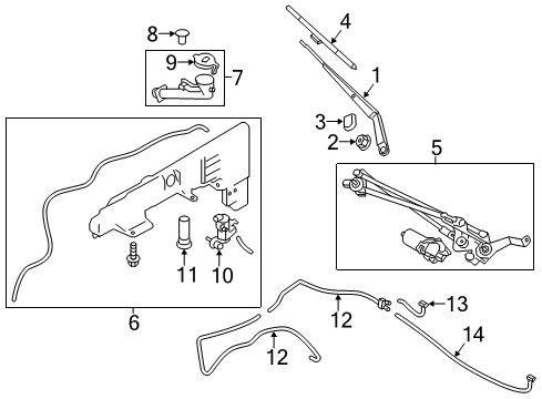 Wiper & Washer Components - 2021 Nissan Armada