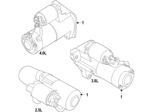 Starter of Charging & Starting - 2021 Nissan Frontier