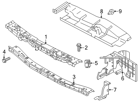 21496-9KM1A Genuine Nissan #214969KM1A Seal - Radiator