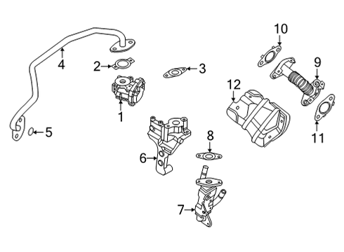 14710-6CA1B Genuine Nissan Part