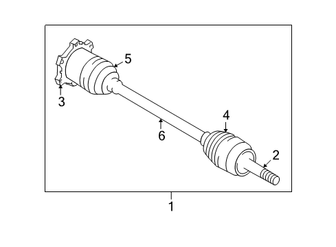 39600-JK00A Genuine Nissan #39600JK00A Shaft Assembly-Rear