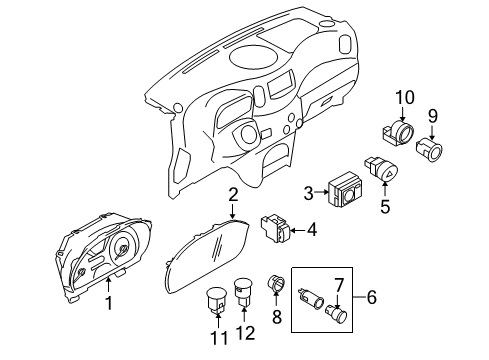 48700-1FA1C Genuine Nissan #487001FA1C Lock Steering