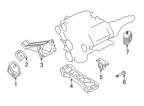 11220-AM600 Genuine Nissan #11220AM600 INSULATOR-ENGIN