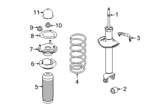 E6211-5CH0B Genuine Nissan E62115CH0B Shock Absorber Kit Rear