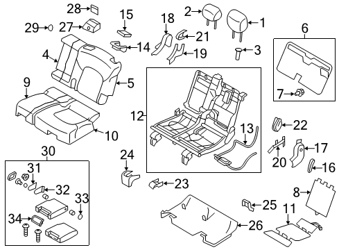 88741-1LK3C Genuine Nissan #887411LK3C HOLDER ASSY-CUP