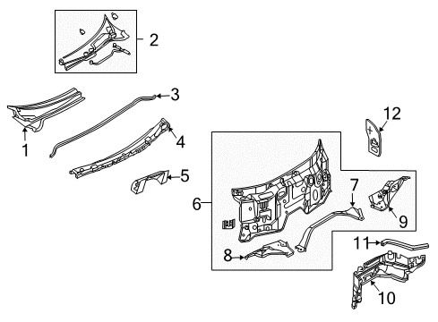 66834-AL500 Genuine Nissan #66834AL500 Seal Assembly-COWL