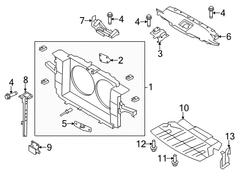 62501-JK05A Genuine Nissan #62501JK05A Support-Core R