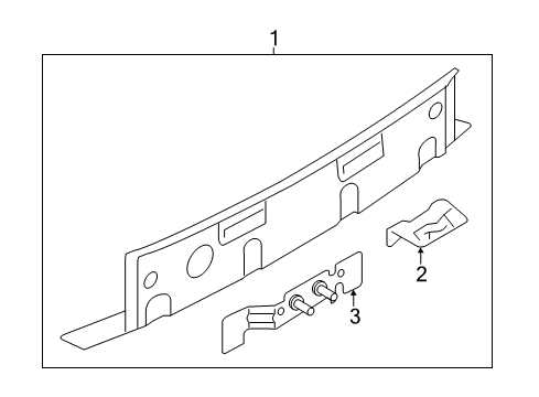 79110-1CA0B Genuine Nissan #791101CA0B Panel-Rear,Upper