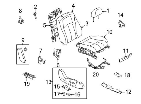 87601-JL10A Genuine Nissan #87601JL10A Frame Assembly-FRON