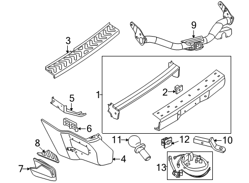 999T5-KY100 Genuine Nissan #999T5KY100 Hitch Ball Mount